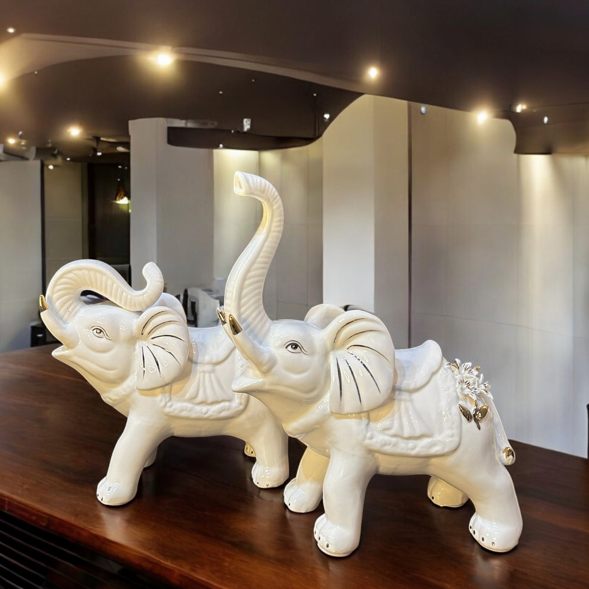 GIANT CERAMIC ELEPHANTS – DECOR DAZZLE